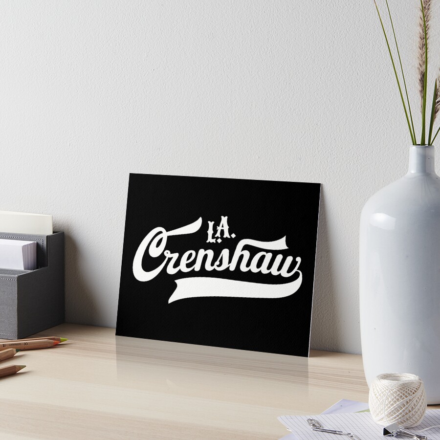 "Los Angeles Crenshaw - LA Crenshaw - LA Crenshaw logo" Art Board Print ...