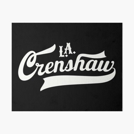"Los Angeles Crenshaw - LA Crenshaw - LA Crenshaw logo" Art Board Print ...