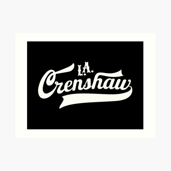 "Los Angeles Crenshaw - LA Crenshaw - LA Crenshaw logo" Art Print for ...