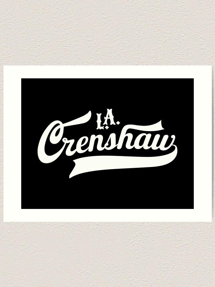 "Los Angeles Crenshaw - LA Crenshaw - LA Crenshaw logo" Art Print for ...