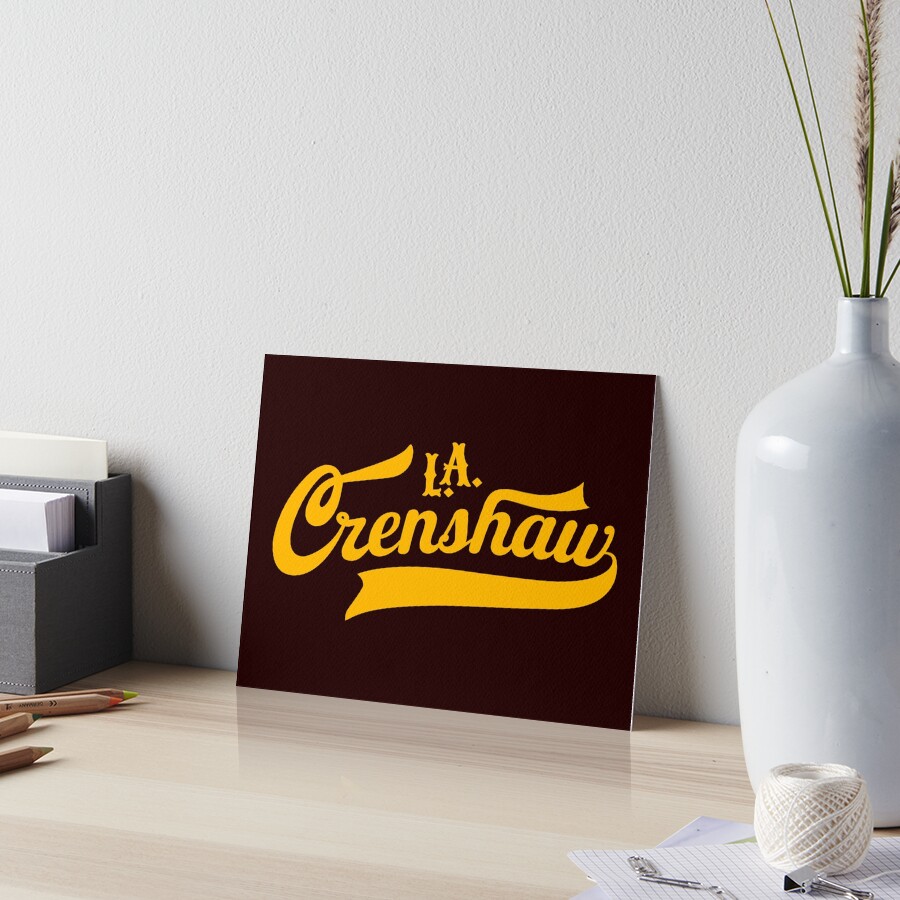 "Los Angeles Crenshaw - LA Crenshaw - LA Crenshaw logo" Art Board Print ...