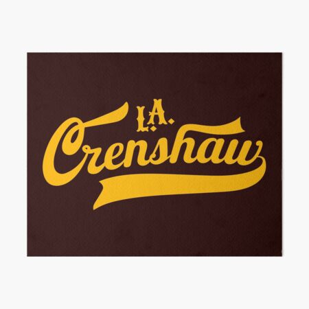 "Los Angeles Crenshaw - LA Crenshaw - LA Crenshaw logo" Art Board Print ...