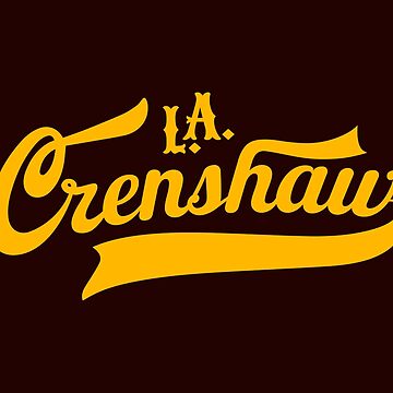 "Los Angeles Crenshaw - LA Crenshaw - LA Crenshaw logo" Poster by ...