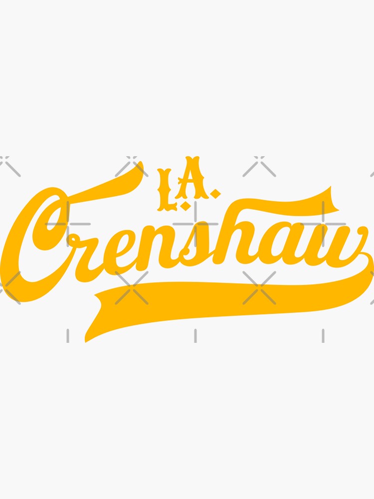 "Los Angeles Crenshaw - LA Crenshaw - LA Crenshaw logo" Sticker for ...