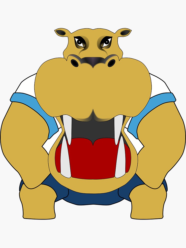 "Hippo boy Argentina football team." Sticker for Sale by KamolV | Redbubble