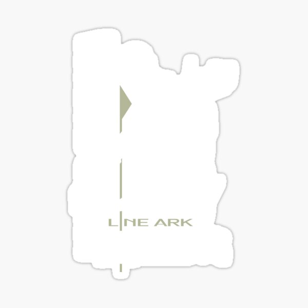 "Armored Core 4 - Line Ark - Mech - White Glint - Negative" Sticker for ...