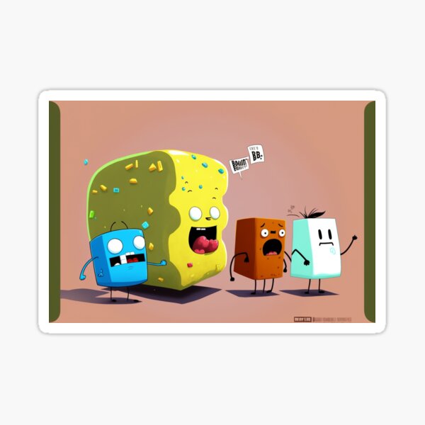 "Book Book with Face bfdi" Sticker for Sale by GorinART | Redbubble