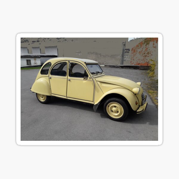 "Citroen 2CV 6 yellow 1984 Special" Sticker for Sale by Roland69 ...