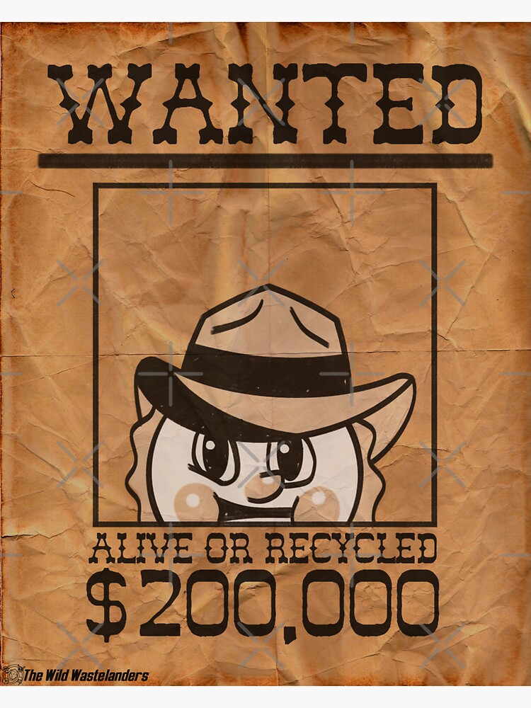 "Cappy Wanted Poster - Nuka World On Tour" Sticker for Sale by ...
