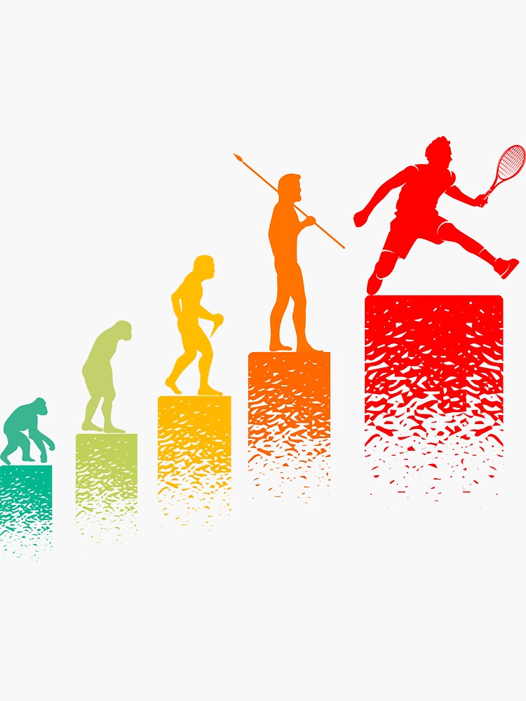 "Evolution Tennisman idee cadeau Joueur Tennis" Sticker for Sale by ...