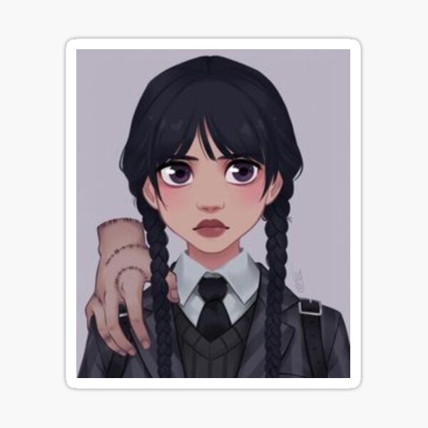 "scary girl" Sticker for Sale by Afrah-dessing | Redbubble