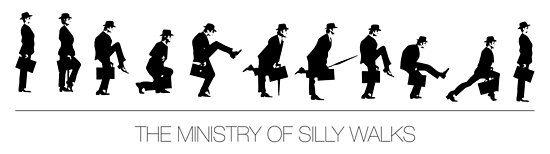 "Ministry of silly walks" Poster by Twice-in-Saigon | Redbubble