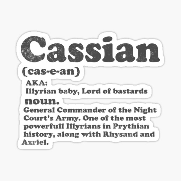 "Acotar Cassian Definition Shirt Illyrian Warrior of the Night Court ...