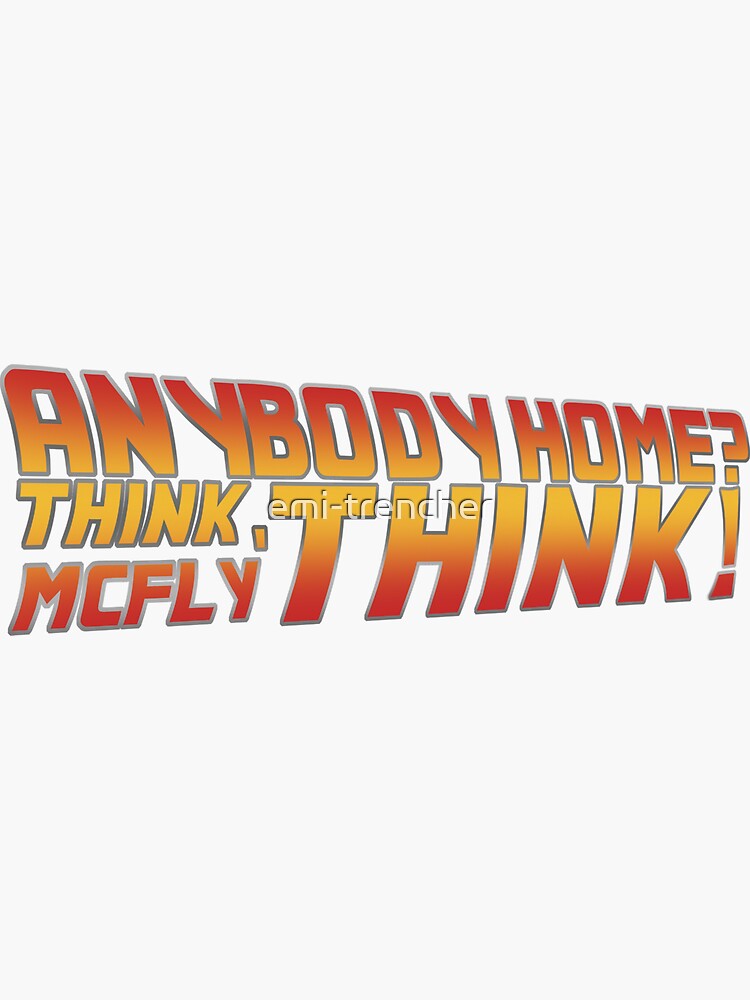 "Anybody Home?!" Sticker by emi-trencher | Redbubble