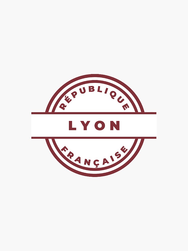 "French City Postage Stamp | Lyon, France" Sticker for Sale by ...