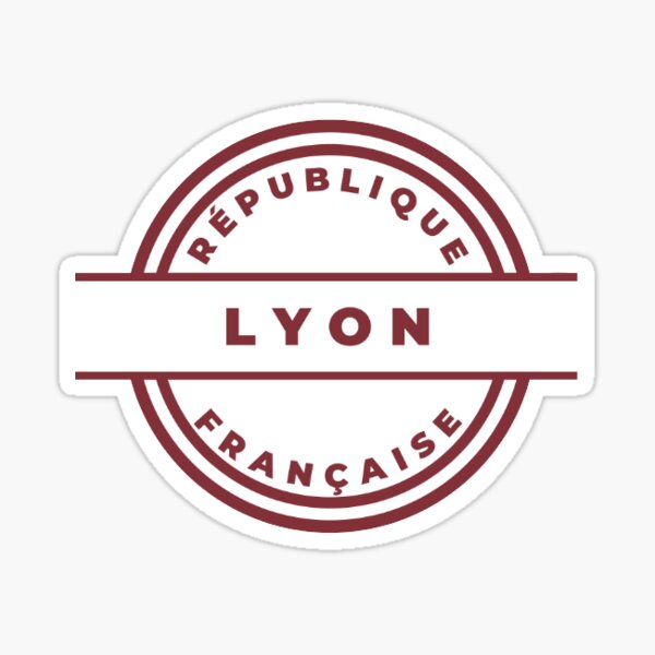 "French City Postage Stamp | Lyon, France" Sticker for Sale by ...