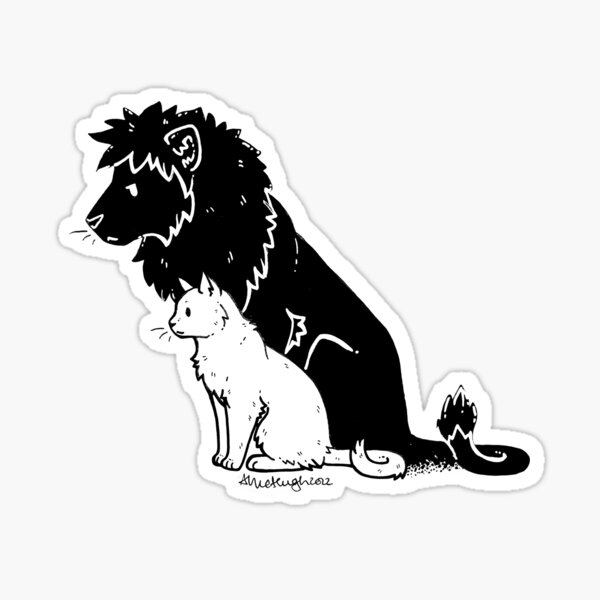 "A Cat's Ego" Sticker for Sale by Miss-A-McQ-Art | Redbubble