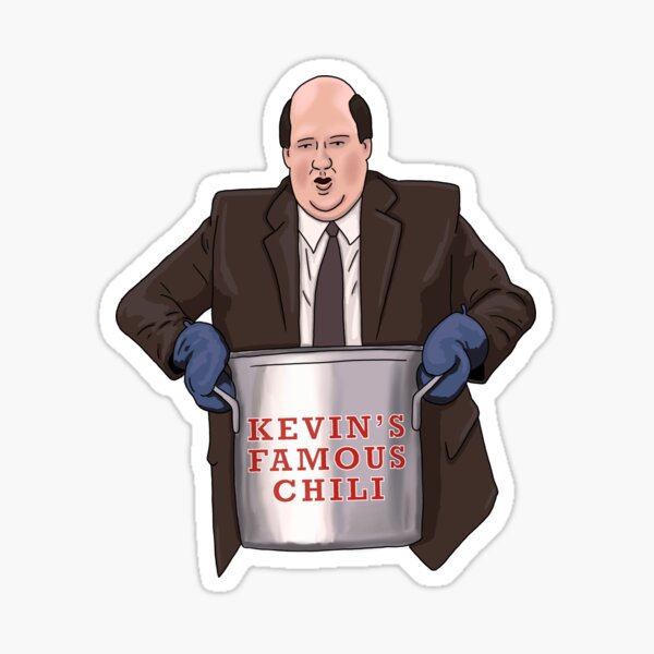 "Kevin’s Famous Chili" Sticker for Sale by thebcarts | Redbubble