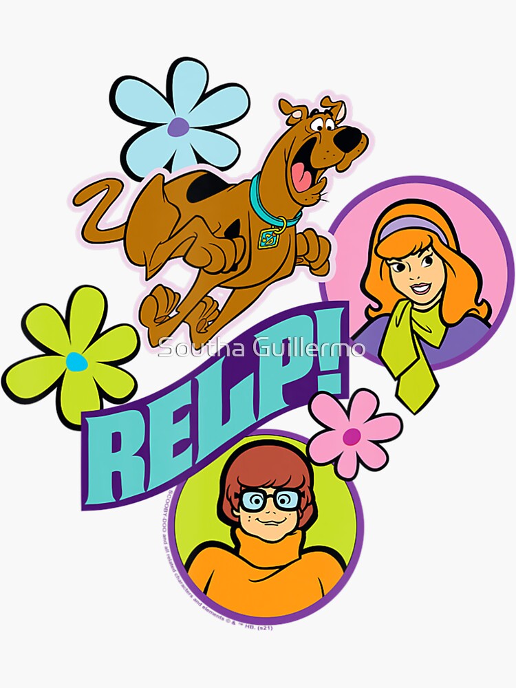 "Scooby-Doo Daphne Velma Relp!" Sticker for Sale by guillermosouezv ...