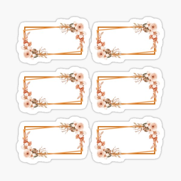 "Blank Floral Spice Labels" Sticker for Sale by Anita Strifler | Redbubble