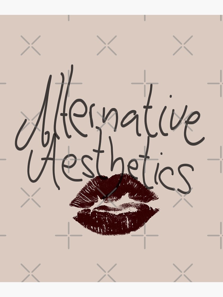 "Alternative Aesthetics Black Lips" Poster for Sale by vibeno1 | Redbubble