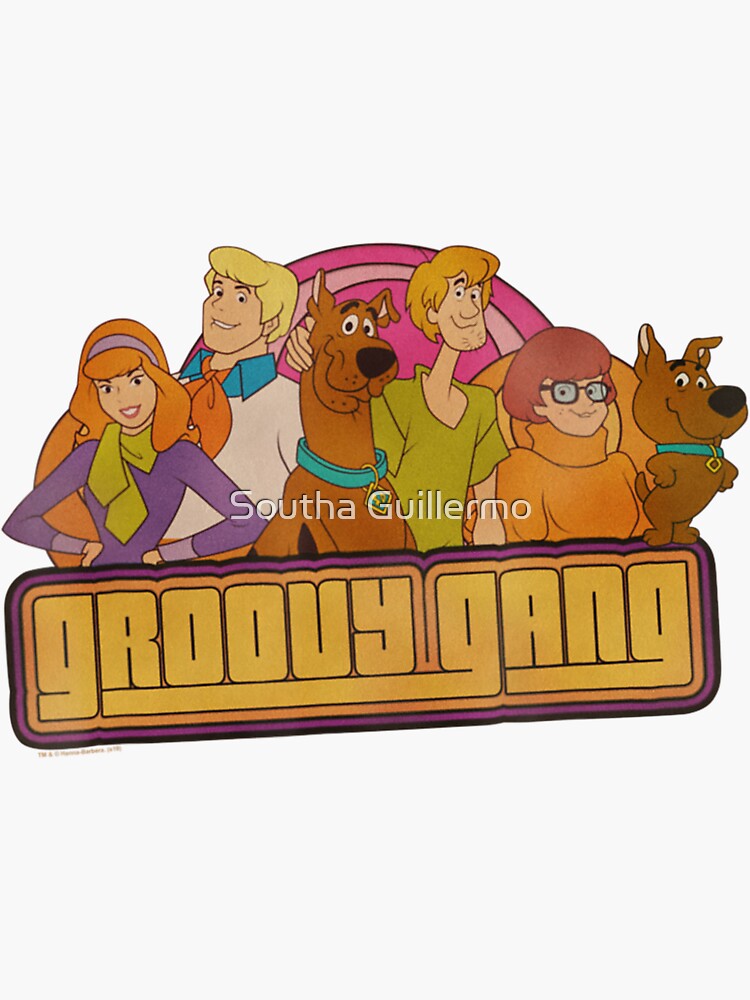 Scooby Doo Groovy Gang Sticker For Sale By Guillermosouezv Redbubble