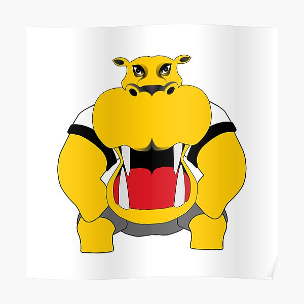 "Hippo boy German football team." Poster for Sale by KamolV | Redbubble