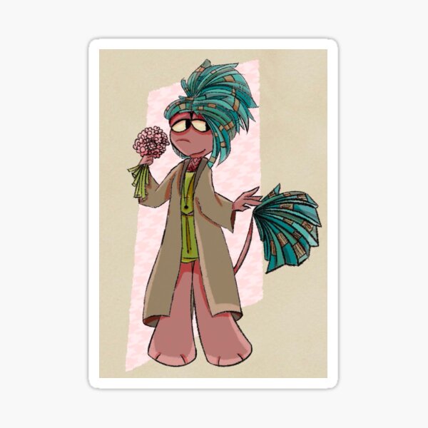 "Mokey Fraggle drawing" Sticker for Sale by WaddlesIzSleepy | Redbubble