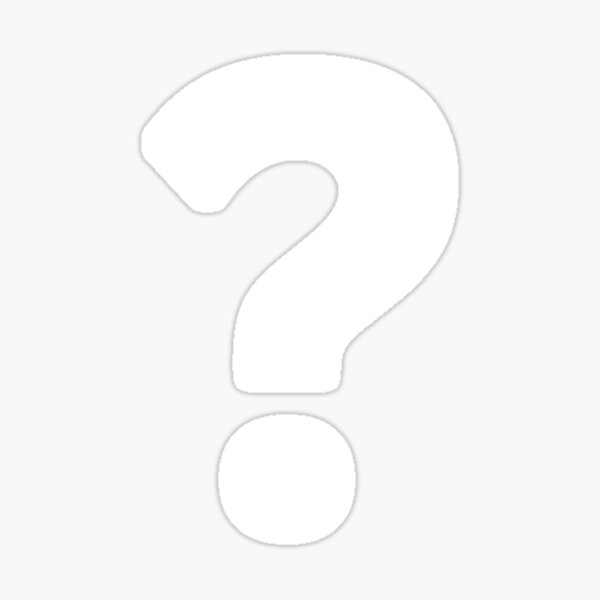 "Question Mark ( ? )" Sticker for Sale by DUOACORP | Redbubble