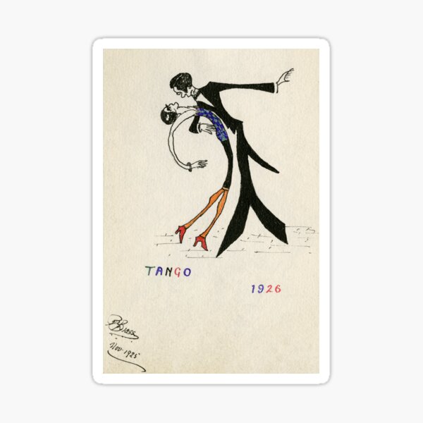 "It takes two to tango" Sticker for Sale by TerenceKerr | Redbubble