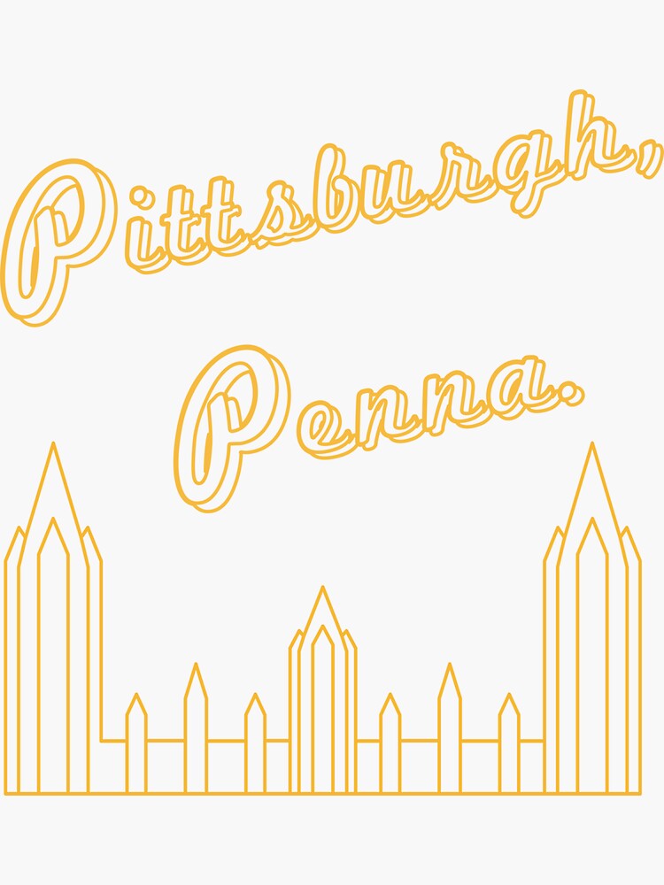"Pittsburgh Pennsylvania PPG Place Illustration" Sticker for Sale by ...