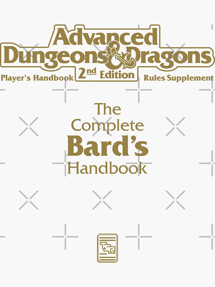 "Advanced Dungeons and Dragons -2nd Edition- Bard - Old School DnD ...