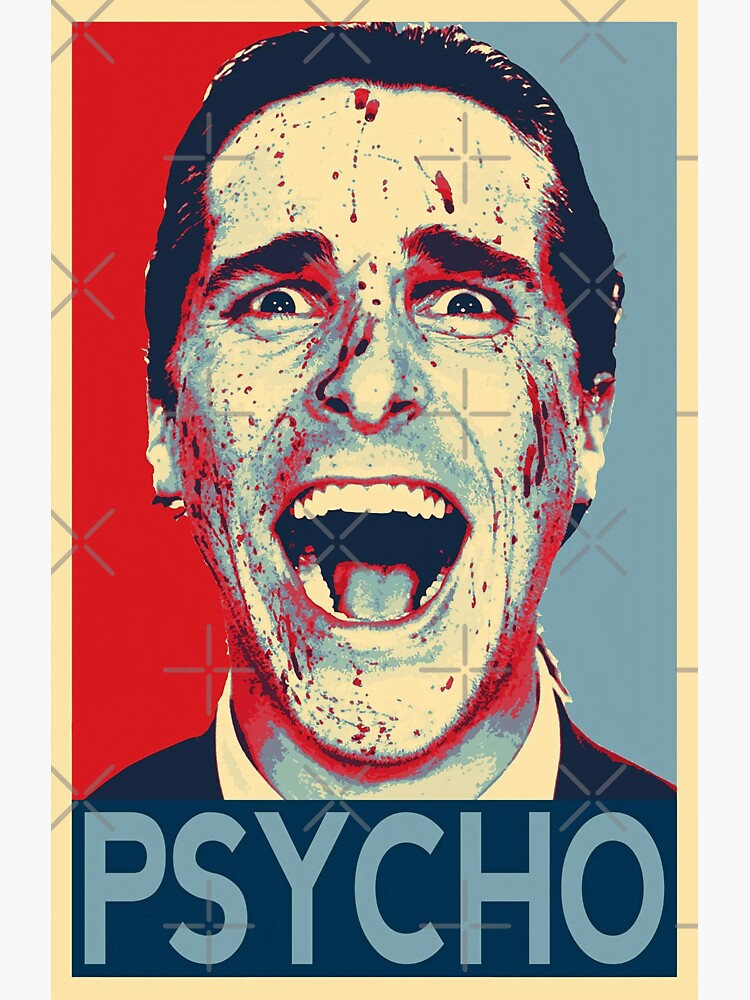 "American Psycho - Patrick Bateman" Sticker for Sale by Dvorinka ...