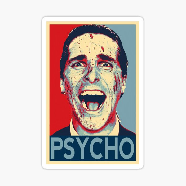"American Psycho - Patrick Bateman" Sticker for Sale by Dvorinka ...