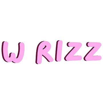 "W Rizz Meme" Sticker for Sale by puki-ycdi | Redbubble