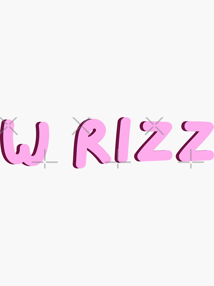 "W Rizz Meme" Sticker for Sale by puki-ycdi | Redbubble