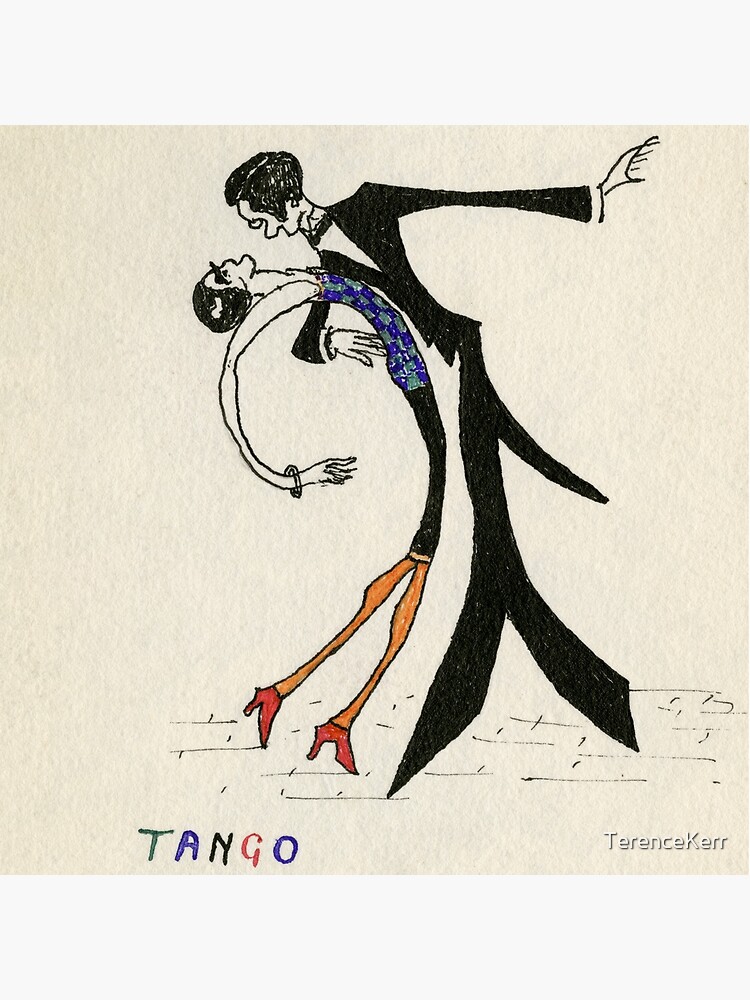 Perfect curve, dancing the tango in style Premium Matte Vertical Poster ...