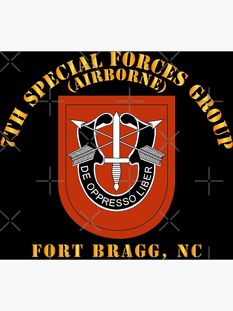 "Army - 7th Special Forces Group w Flash - FBNC" Poster for Sale by ...