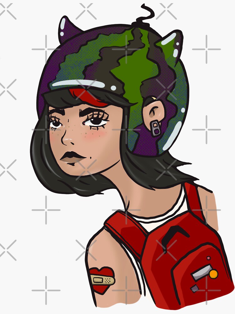 Rebel Girl Sticker For Sale By Larivan Redbubble