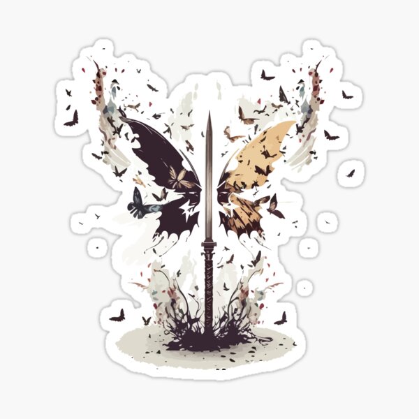 "Wind element sword , Game art, RPG, pastel color art" Sticker for Sale ...