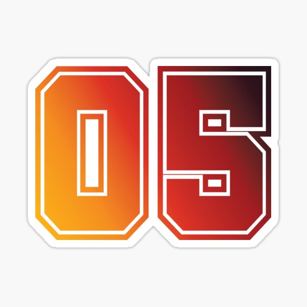 "05" Sticker for Sale by NipunHiranya | Redbubble