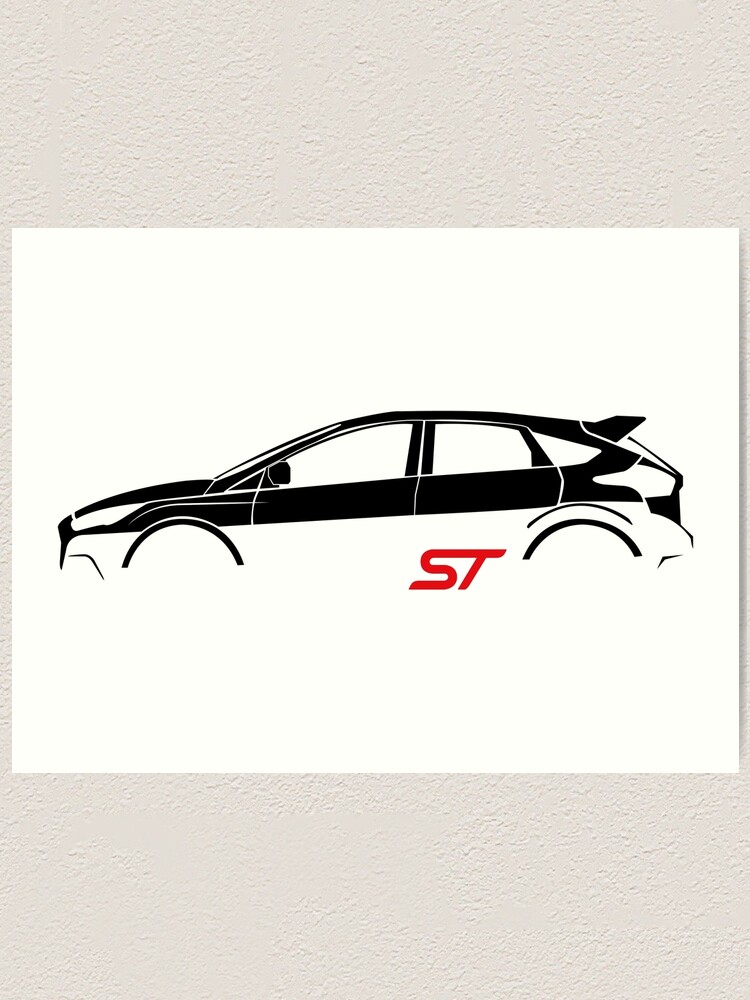 "Ford Focus ST Vector" Art Print for Sale by Alice Lavalle | Redbubble