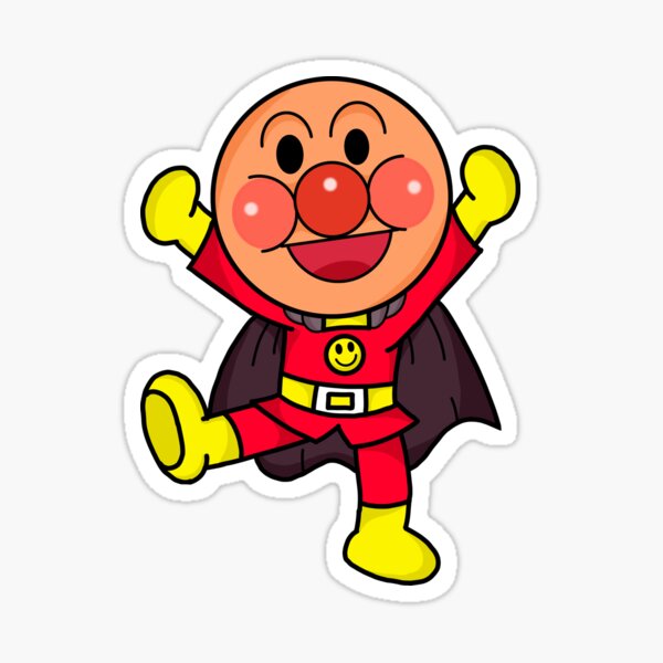 "Anpanman" Sticker for Sale by Color-Toonix | Redbubble
