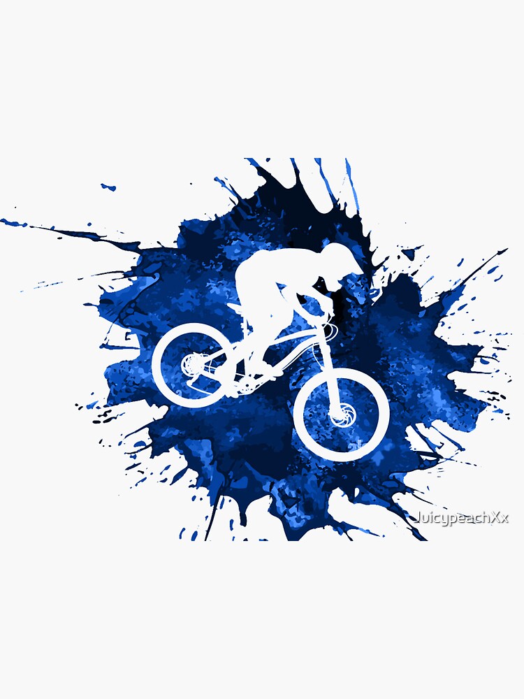 "MTB abstract" Sticker for Sale by JuicypeachXx | Redbubble