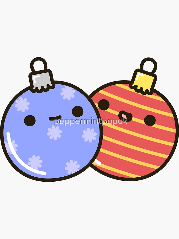 "Cute baubles" Sticker for Sale by peppermintpopuk | Redbubble