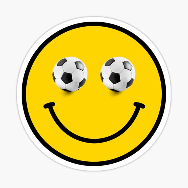 "Football Smiley Face" Sticker for Sale by Amadhaun13 | Redbubble