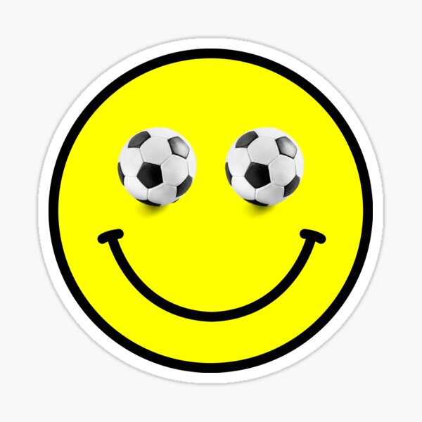 "Football Smiley Face" Sticker for Sale by Amadhaun13 | Redbubble