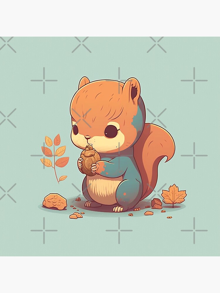"Squirrels Do Loves Nuts #1" Sticker for Sale by Stickapom | Redbubble