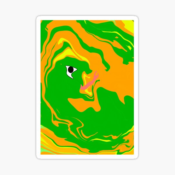 "Snake Spill" Sticker for Sale by RayGunBunny | Redbubble