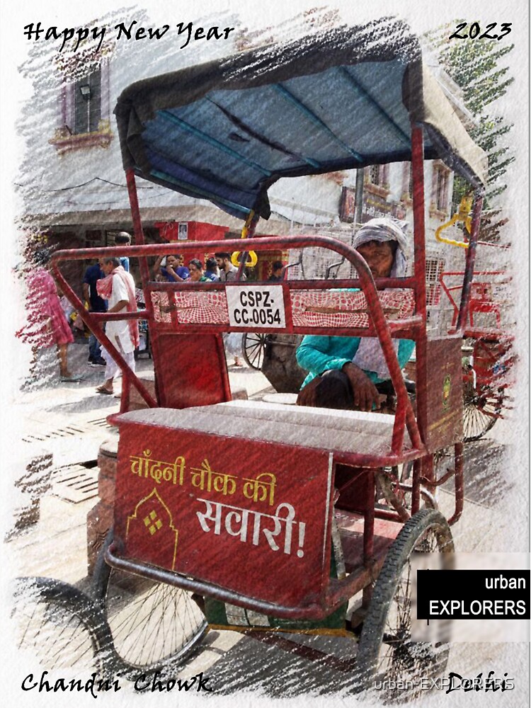 "Chandni Chowk Shahi Sawari (Royal Vehicle) - Rickshaw 1 (Clr) HNY 2023 ...